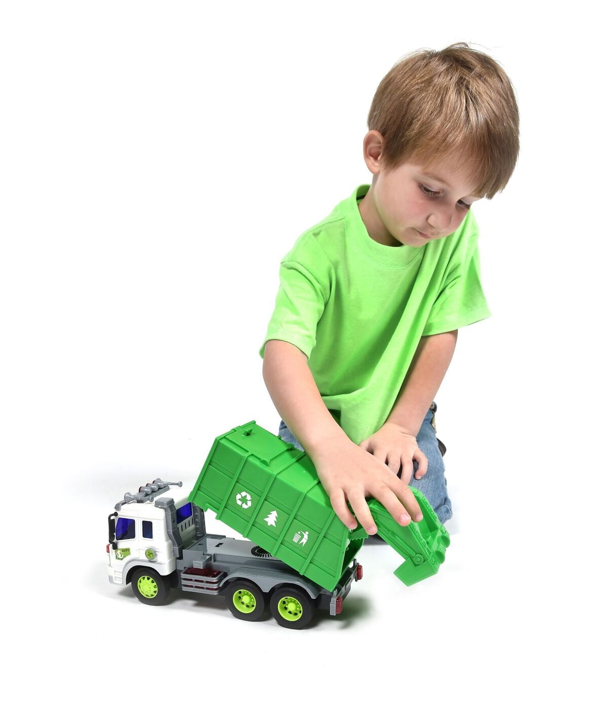 Maxx Action Realistic Play Vehicle Trucks, Recycle Series: Waste ...