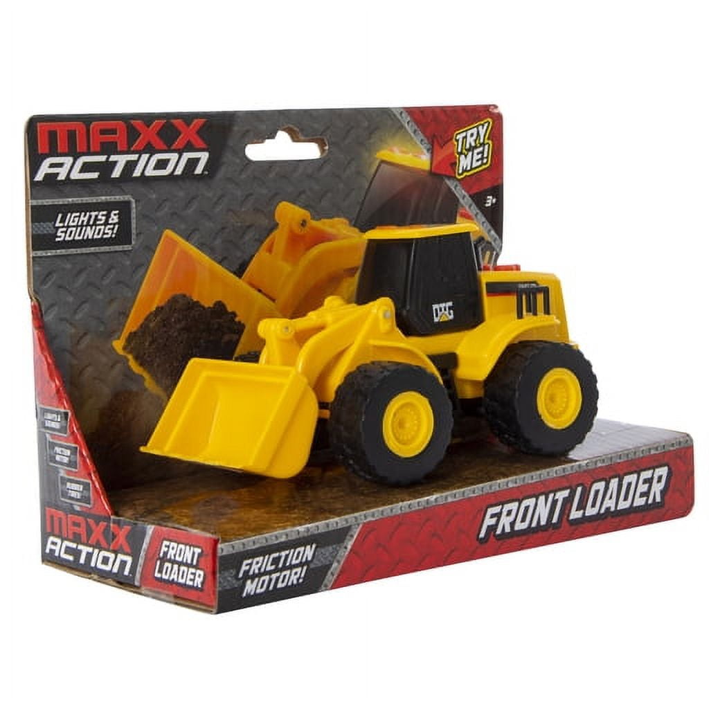 Maxx Action Vehicle with Lights & Sound - Front Loader Construction ...