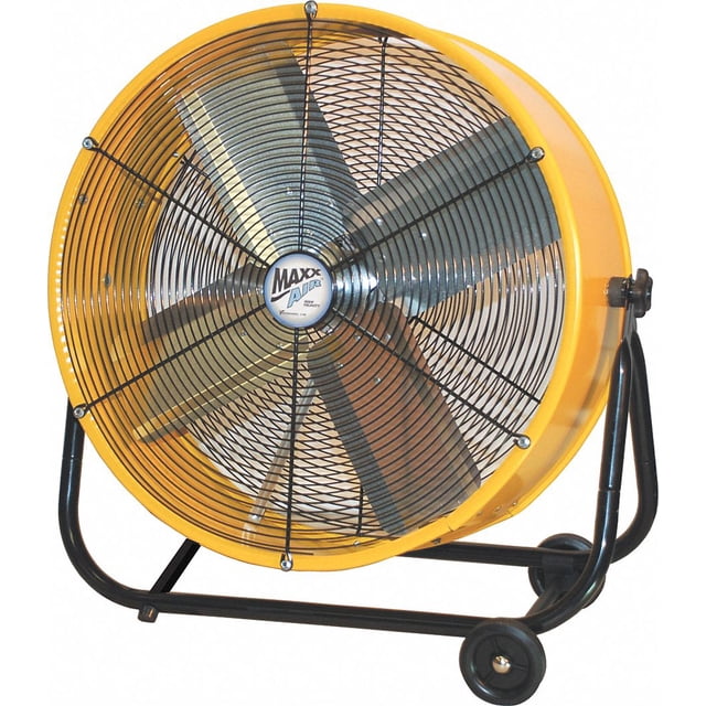 MaxxAir 24 in. 2-Speed Tilting Direct Drive Drum Fan for Garage and ...