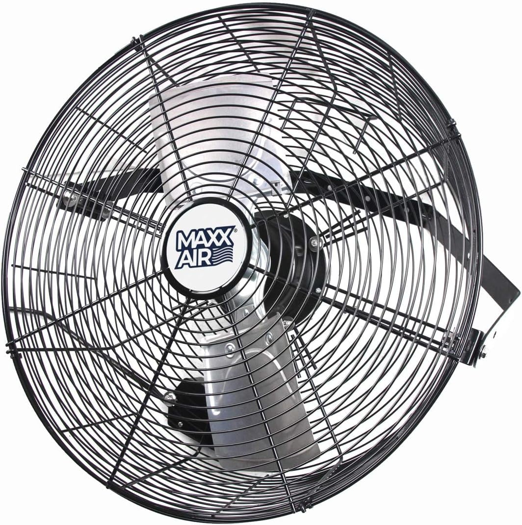 Maxx Air Wall Mount Fan | 18" Commercial Grade Fan for, Garages, Shop ...