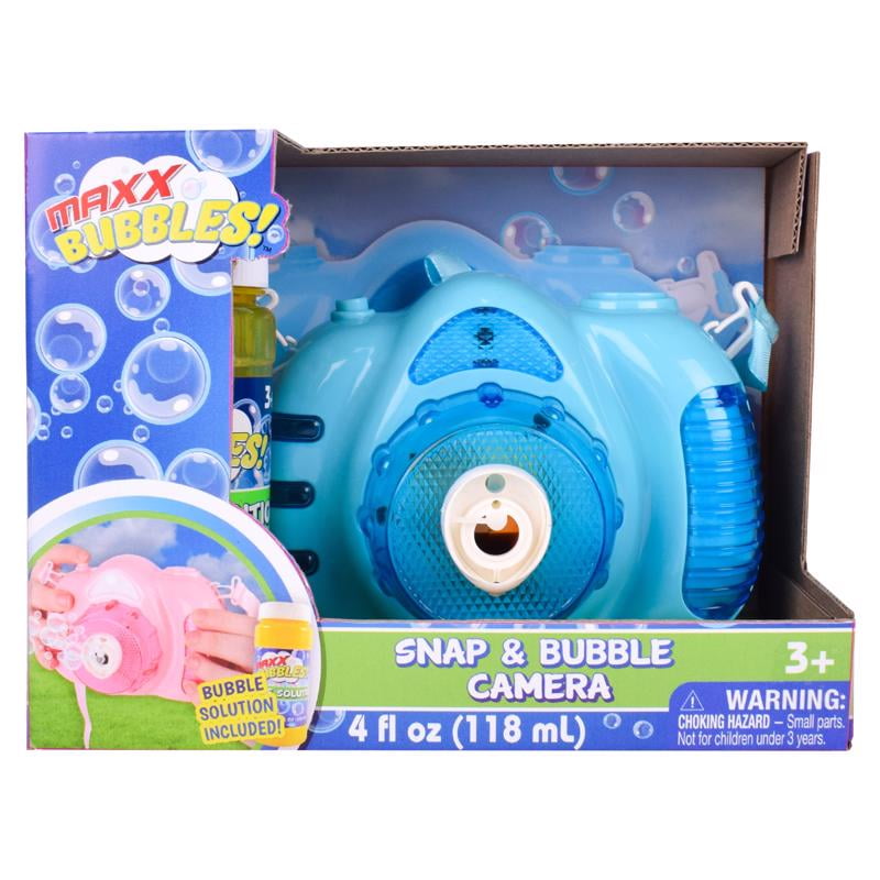 Maxx Bubbles Snap & Bubble Camera Blue/Pink - Walmart.com
