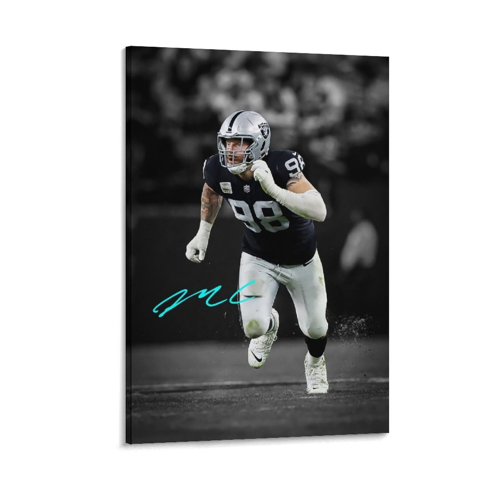 Maxx Crosby American Football Players Sports Celebrity Canvas Wall Art ...