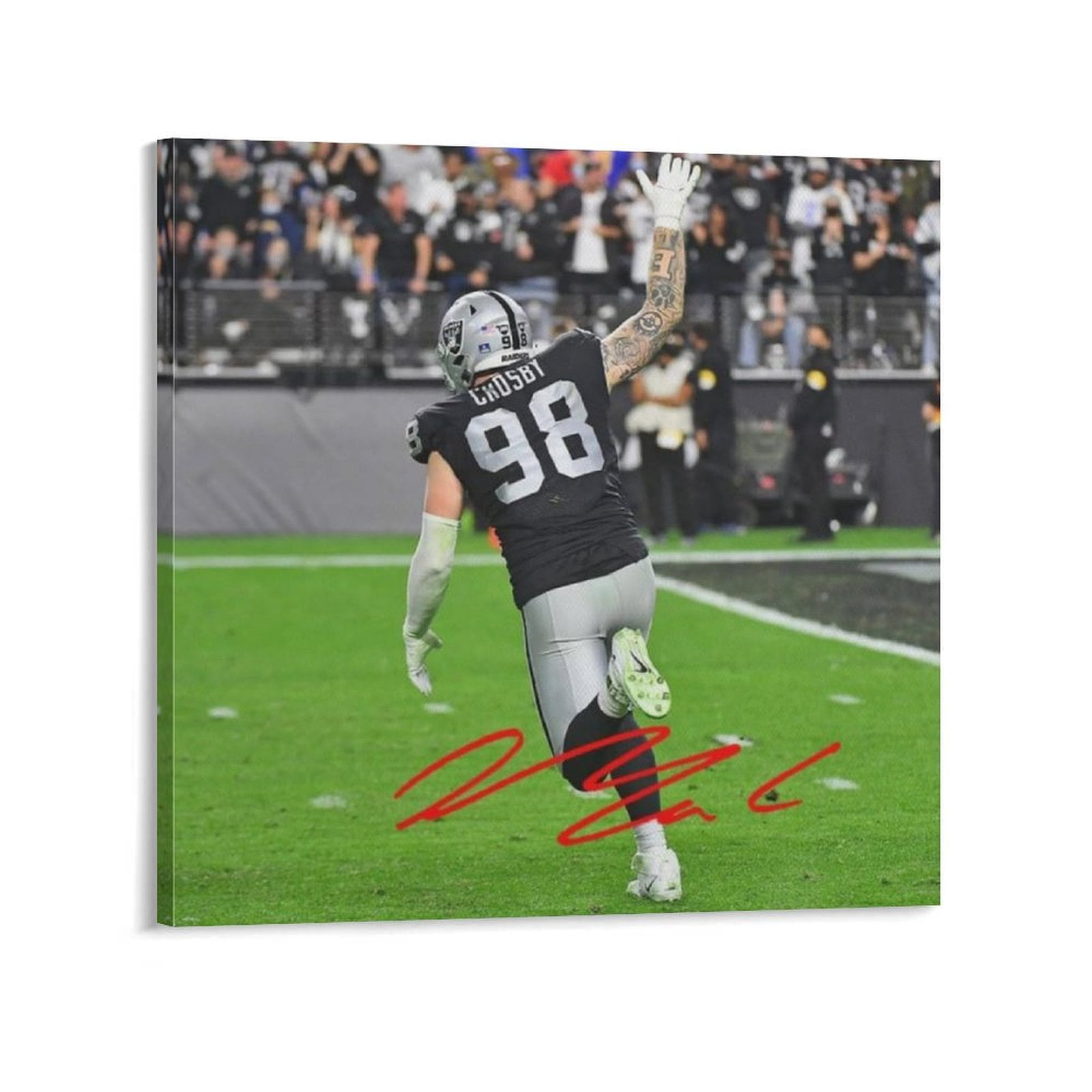 Maxx Crosby Poster Posters Art Print Wall Photo Paint Poster Hanging ...