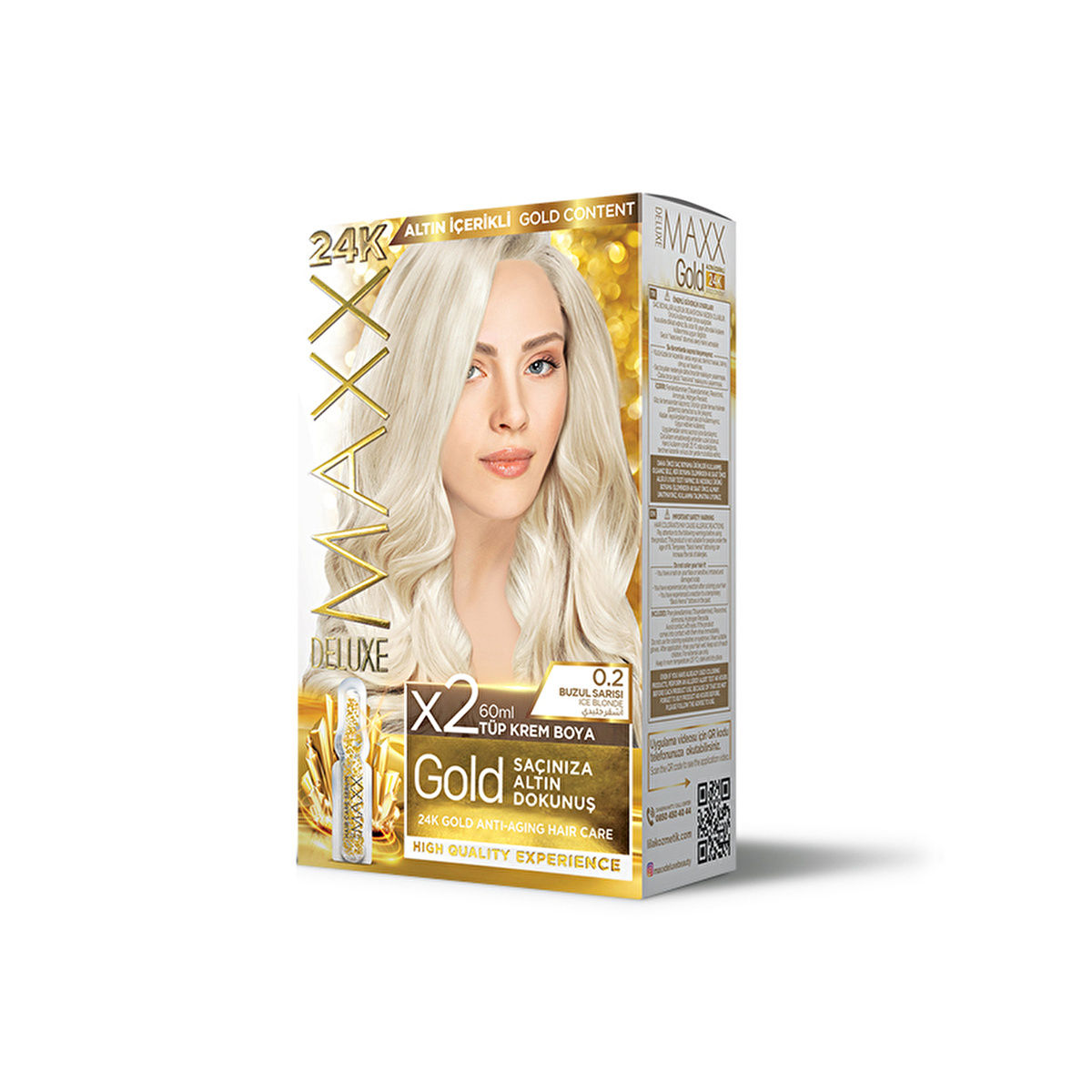 Maxx Deluxe Golden Beauty Hair Dye 0.2 Glacier Blonde - Walmart.com