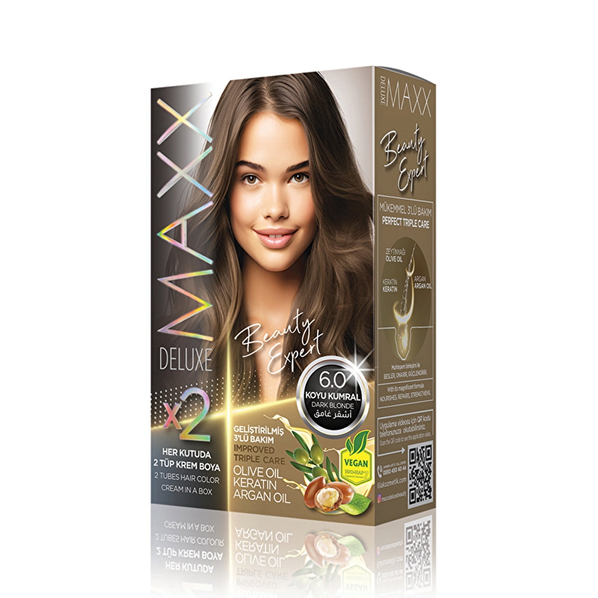 Maxx Deluxe Hair Dye 6.0 Dark Auburn - Walmart.com