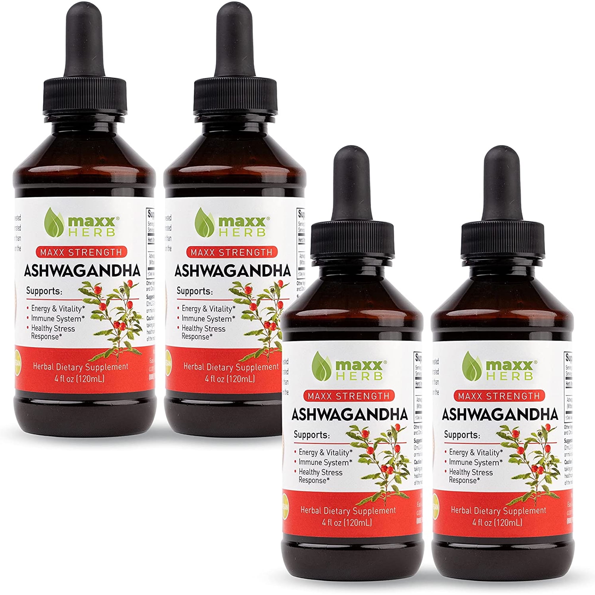 Maxx Herb Ashwagandha Liquid Drops Immune Support & Stress Relief ...
