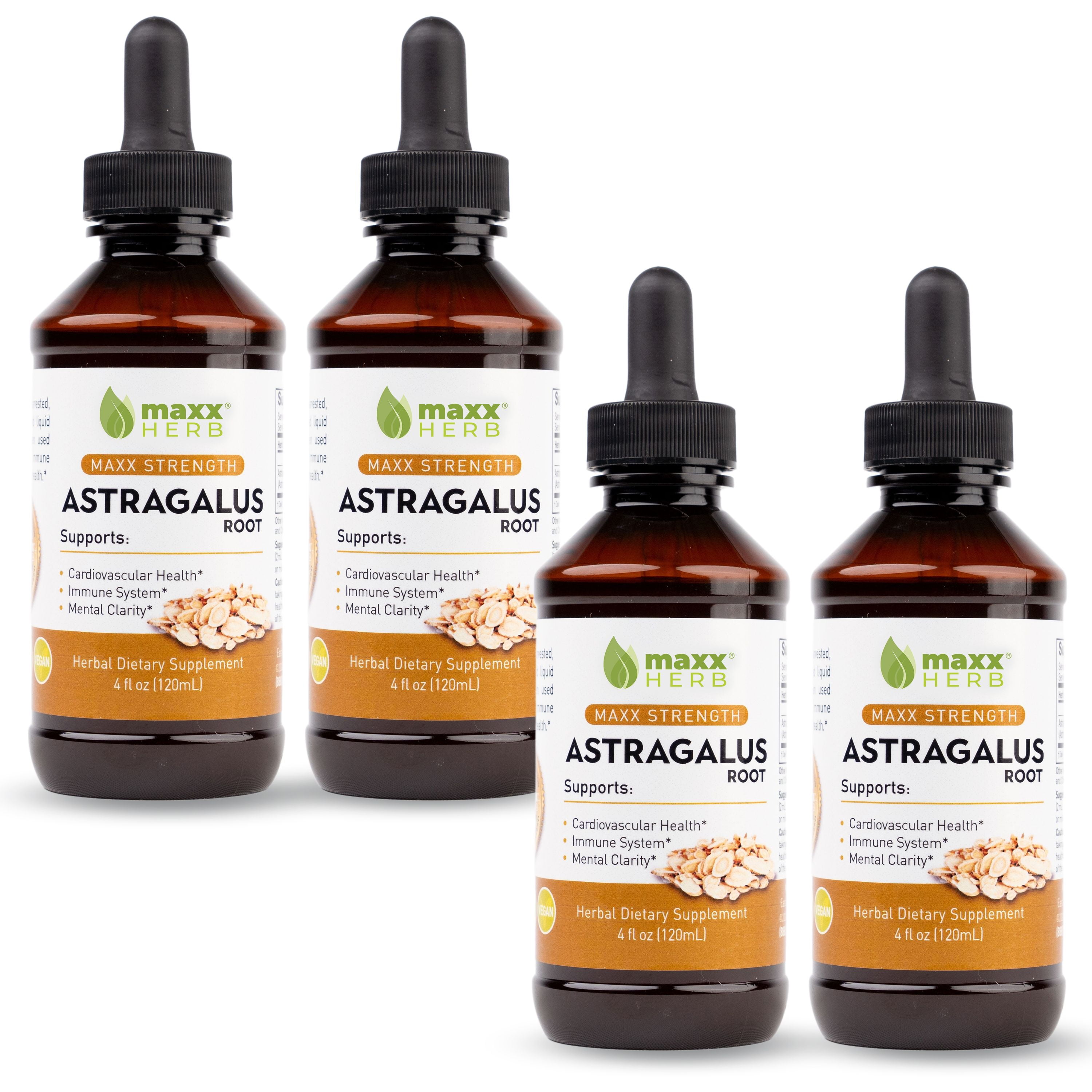 Maxx Herb Astragalus Root Extract for Immune System & Mental Clarity, 4 ...