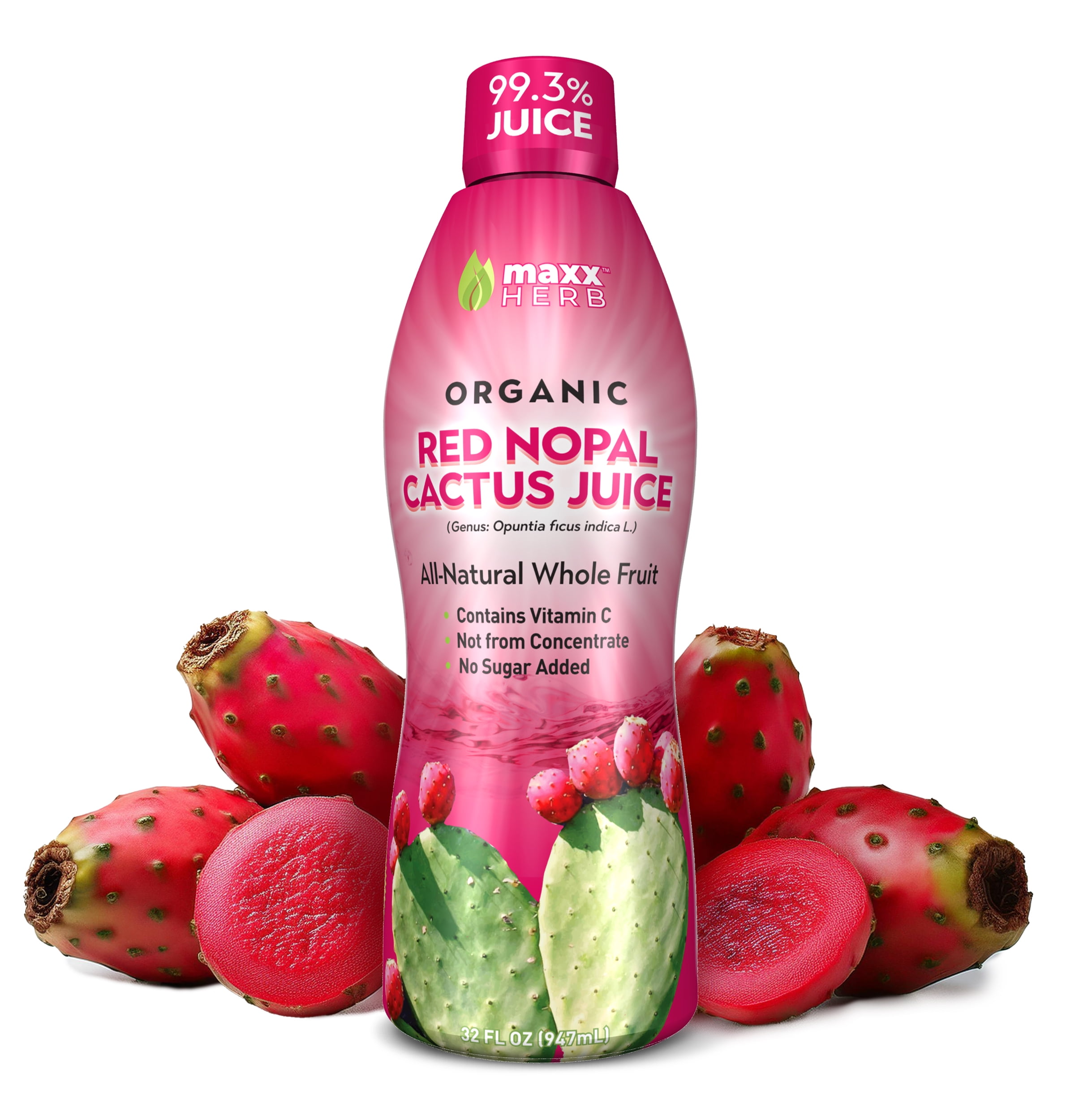 Maxx Herb Red Nopal Cactus Prickly Pear Juice, Gut Health and Joint ...