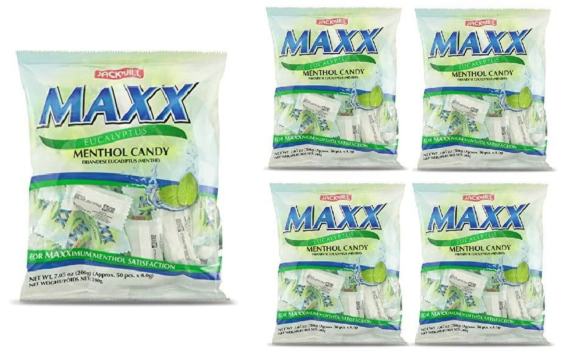 Maxx Menthol Candy, Eucalyptus Flavor, Pack of 5 - Walmart.com