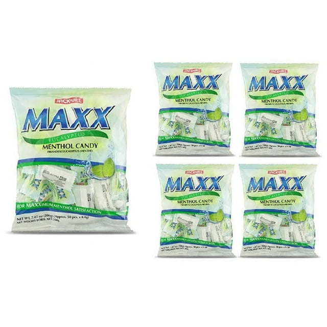 Maxx Menthol Candy Eucalyptus Flavor Pack of 5 - Walmart.com