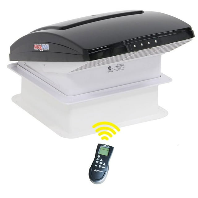 MaxxAir 00-07500k MaxxFan RV Roof Vent 12V - Smoke / Remote - Walmart.com