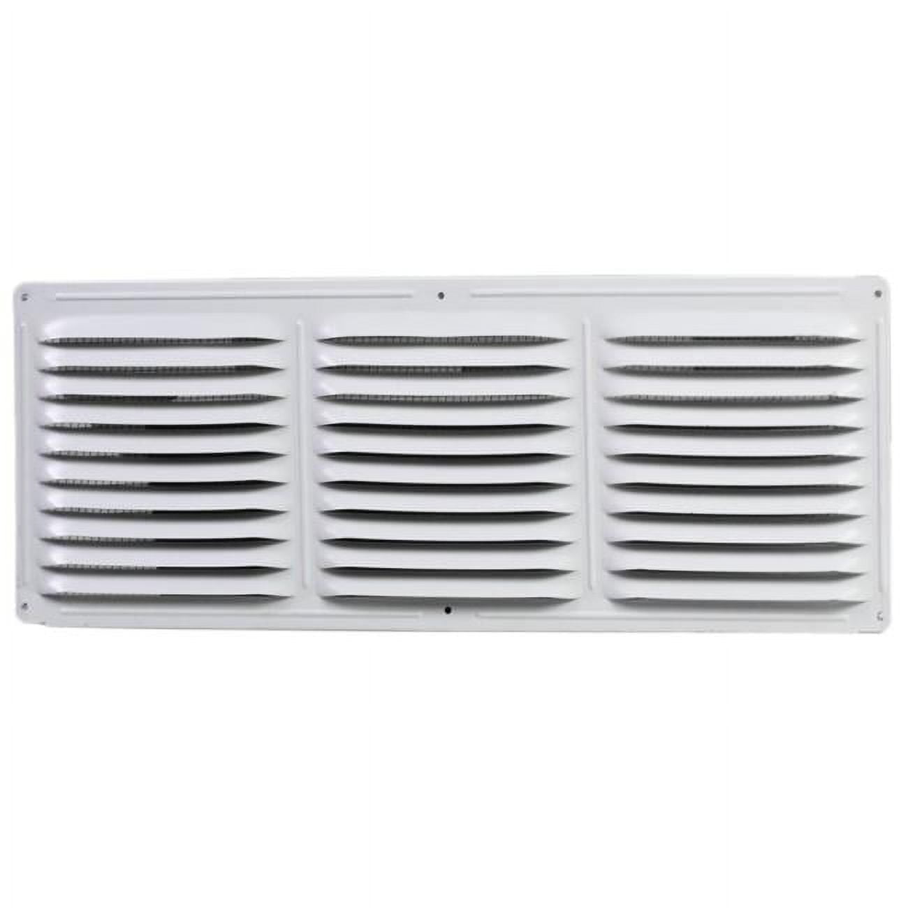 MaxxAir 6 in. H X 16 in. W White Aluminum Continuous Soffit Vent ...