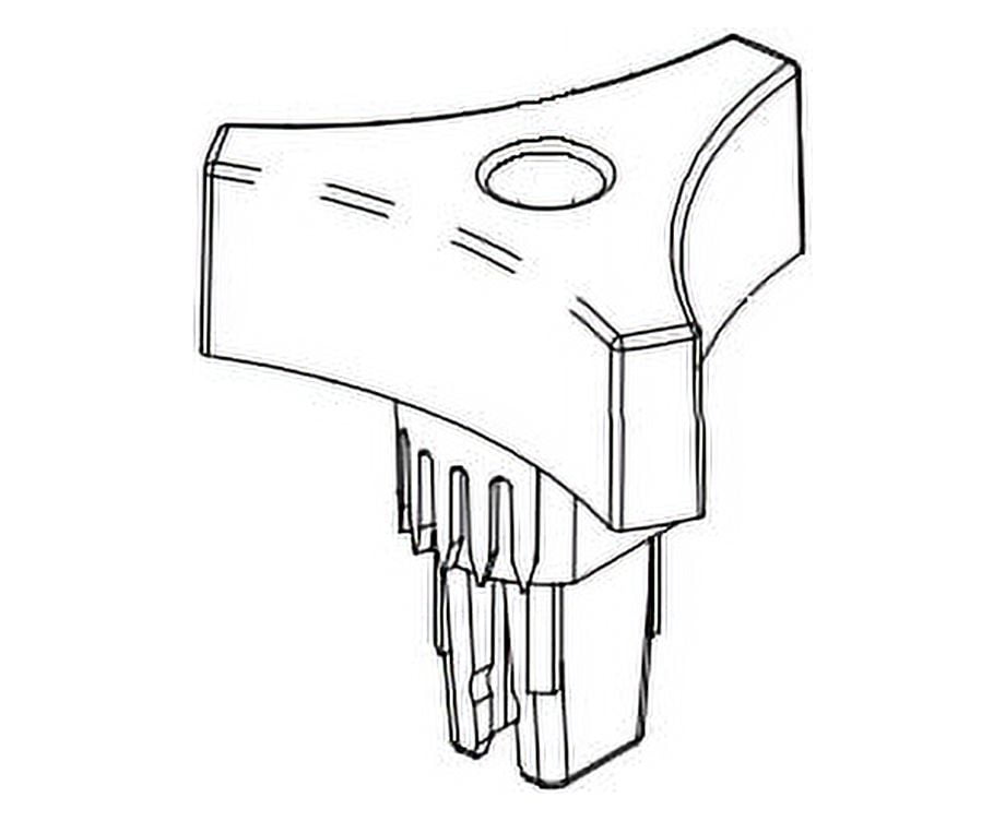 MaxxAir Ventilation Solutions 05-21236K Roof Vent Lift Arm Knob White ...