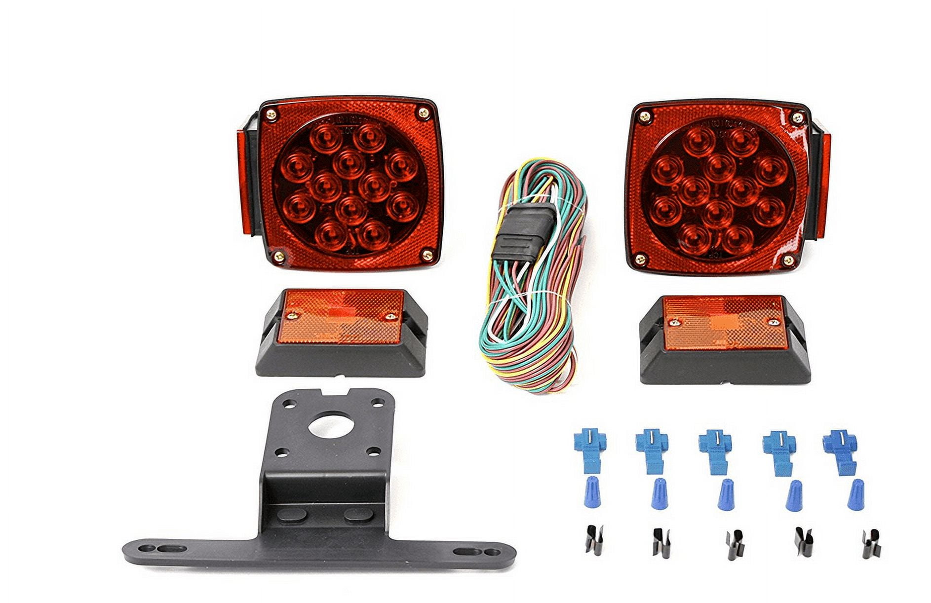 MaxxHaul 70205 12V All LED Submersible Utility Trailer Tail Light Kit ...