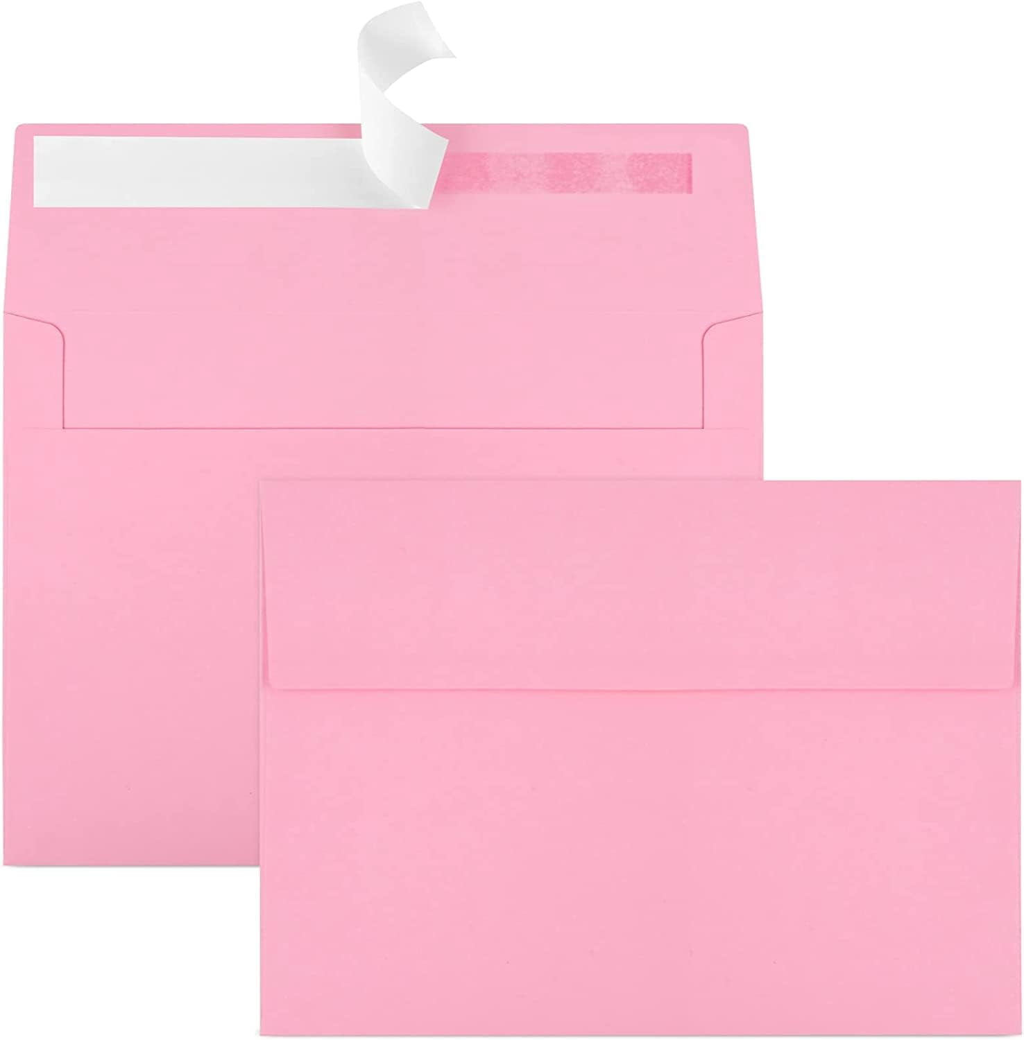MaxxMarket 70 Packs A4 Envelope, Pink A4 Envelopes, 4x6 Photo Envelopes ...