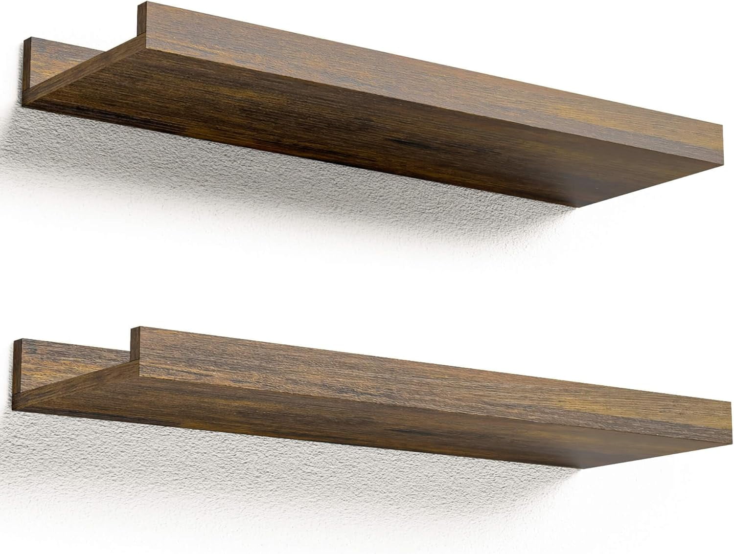 MaxxMarket Floating Shelves for Wall, Wall Mounted Shelves Set of 2 ...