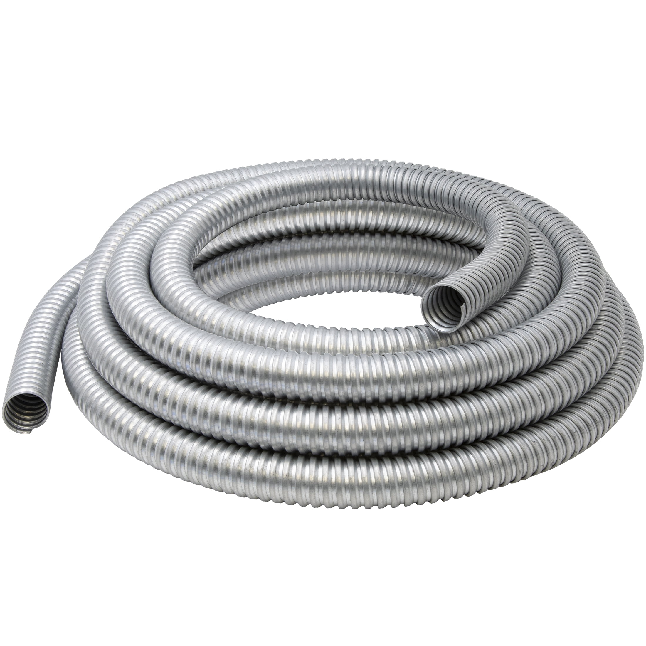 Maxxima 1/2 in. x 25 ft. Galvanized Steel Flexible Conduit, Greenfield Electrical, 25 Foot Roll ...