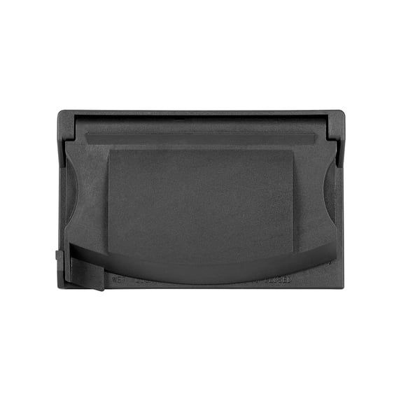 Maxxima 1-Gang Horizontal Outdoor Outlet Cover Box, Heavy Duty Weather ...