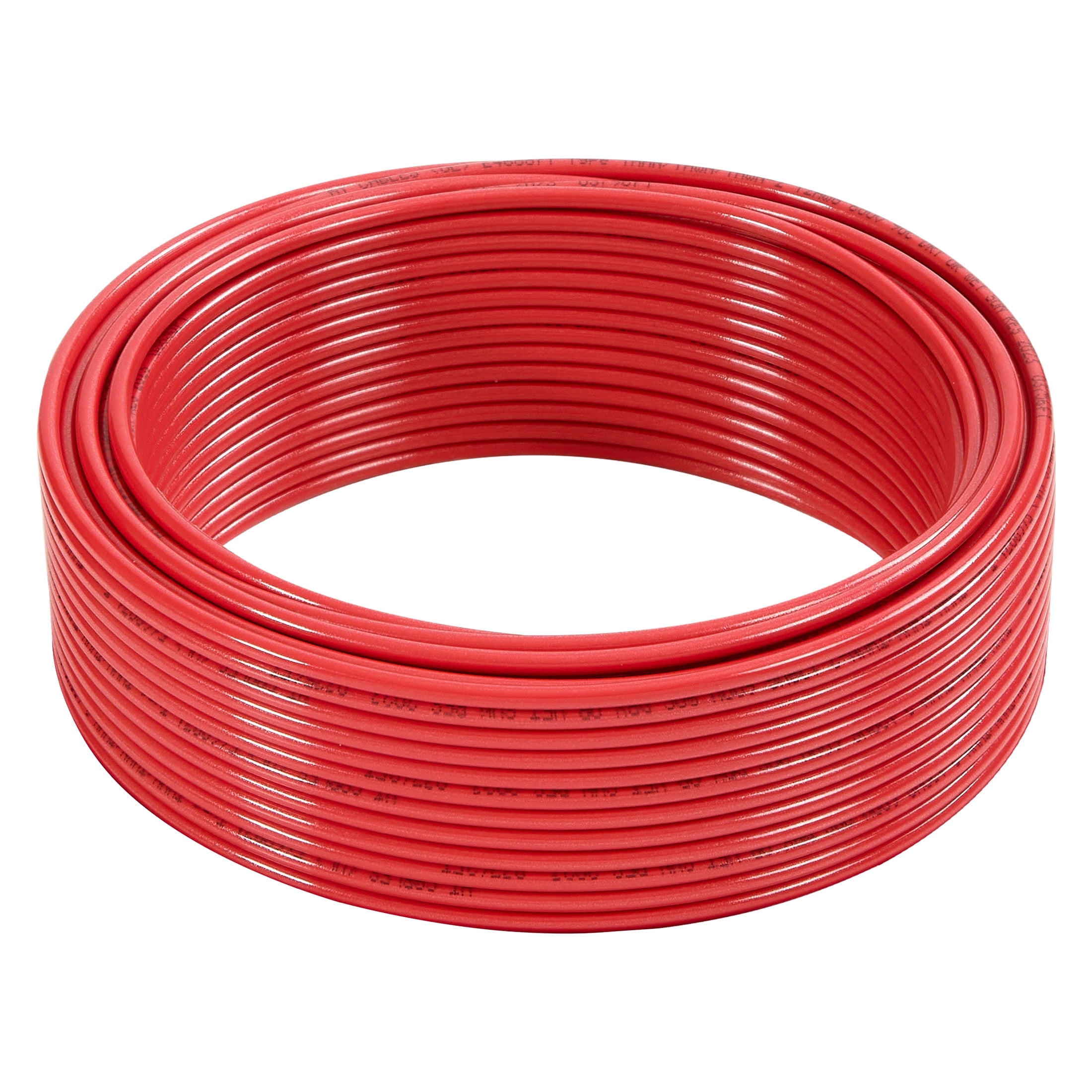 Maxxima 100 Ft. 14 AWG Red THHN Stranded Copper Electrical Wire, 600V ...