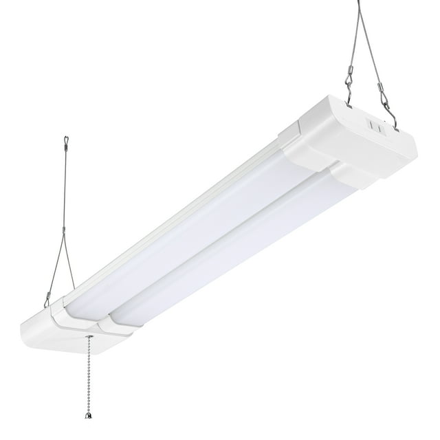 Maxxima 2 ft. Utility LED Adjustable Shop Light Fixture, Linkable ...