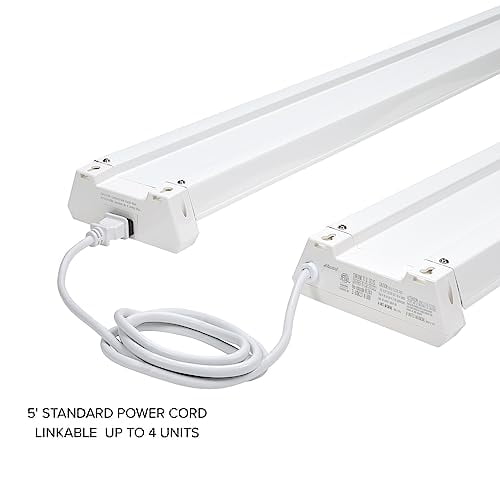 Maxxima 2 ft. Utility LED Shop Light Fixture - 20 Watt, Linkable ...