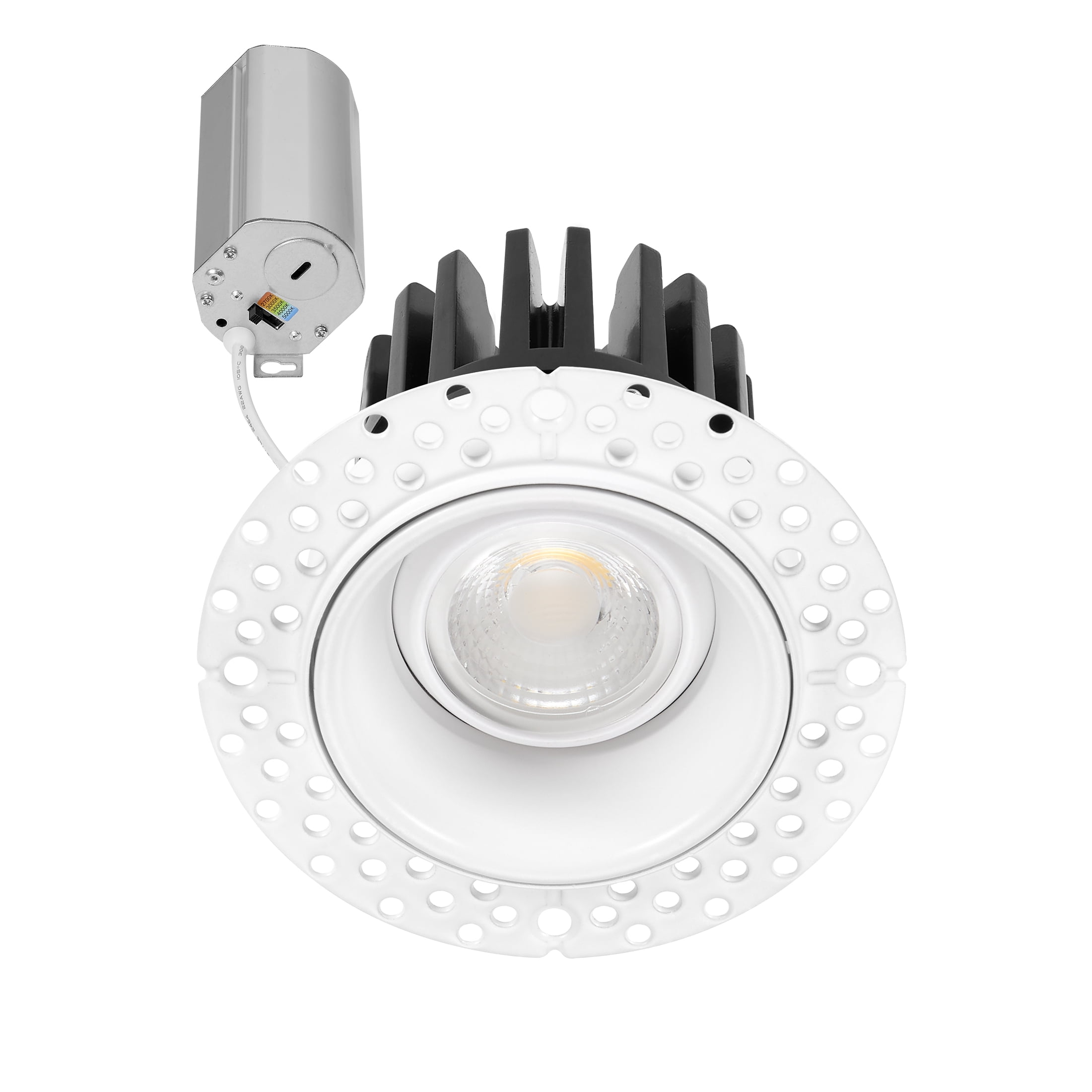 Maxxima 2 in. 5 CCT Adjustable LED Slim Trimless Eyeball Gimbal ...