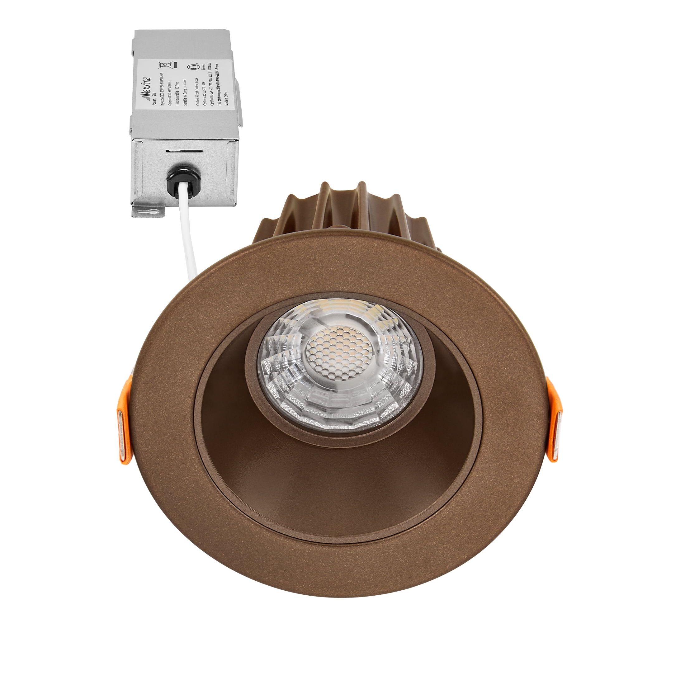 Maxxima 2 in. Ultra-Thin Recessed Anti-Glare LED Downlight - Canless IC ...