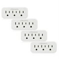Maxxima 3 Grounded Multi Outlet Adaptor Wall Plug, Electric Extender ...