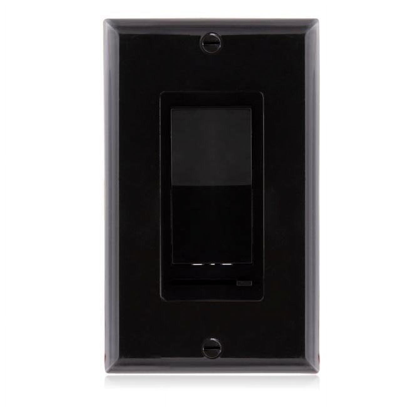 Maxxima LED Dimmer Rocker Switch, Single Pole/3-Way, 600W, Wall Plate ...