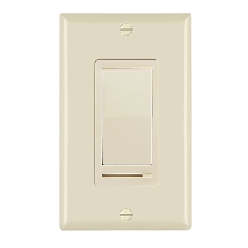 Maxxima 3-Way / Single Pole Decorative LED Dimmer Rocker Switch, 600 ...