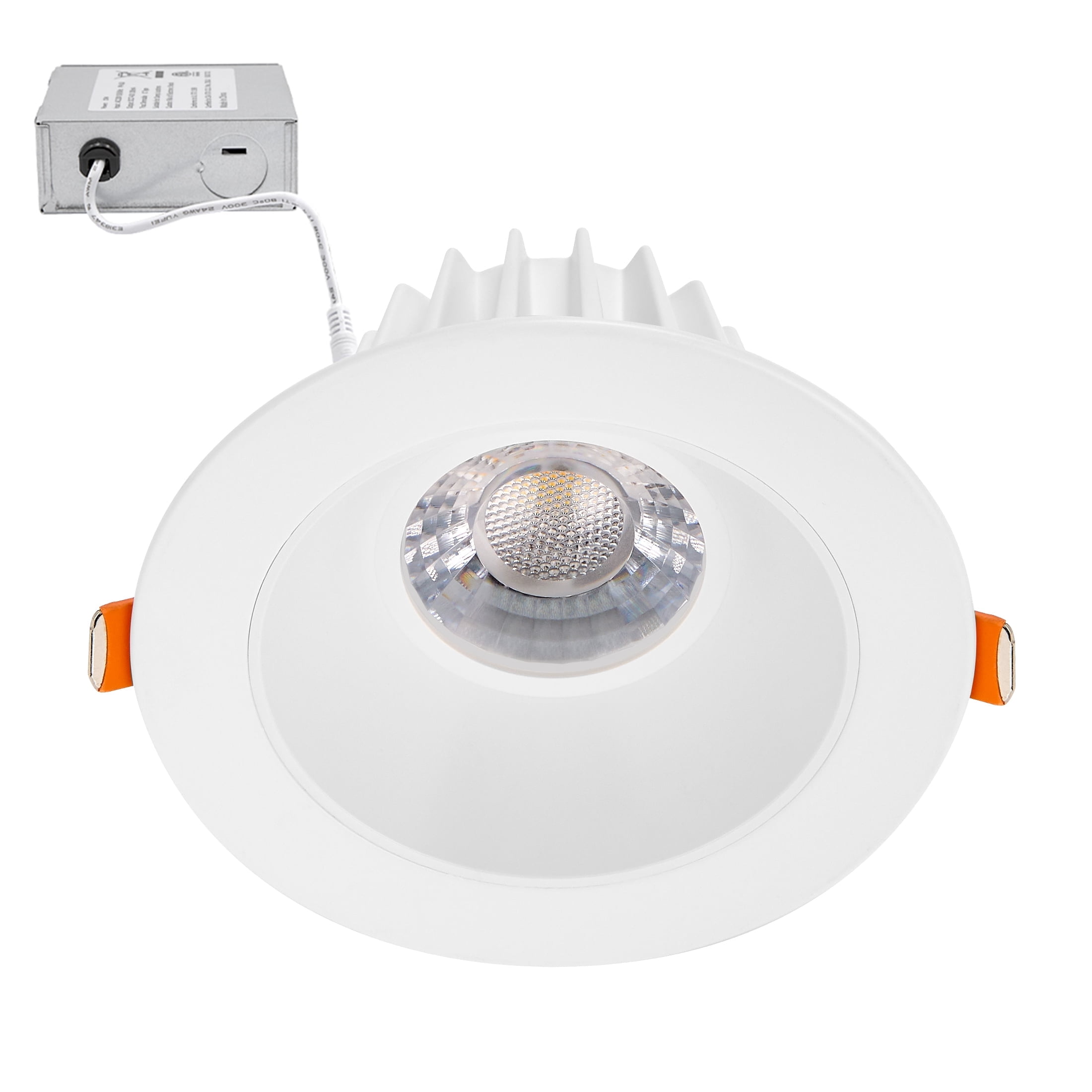 Maxxima 4 in. Low Kelvin Ultra-Thin Recessed Anti-Glare LED Downlight ...