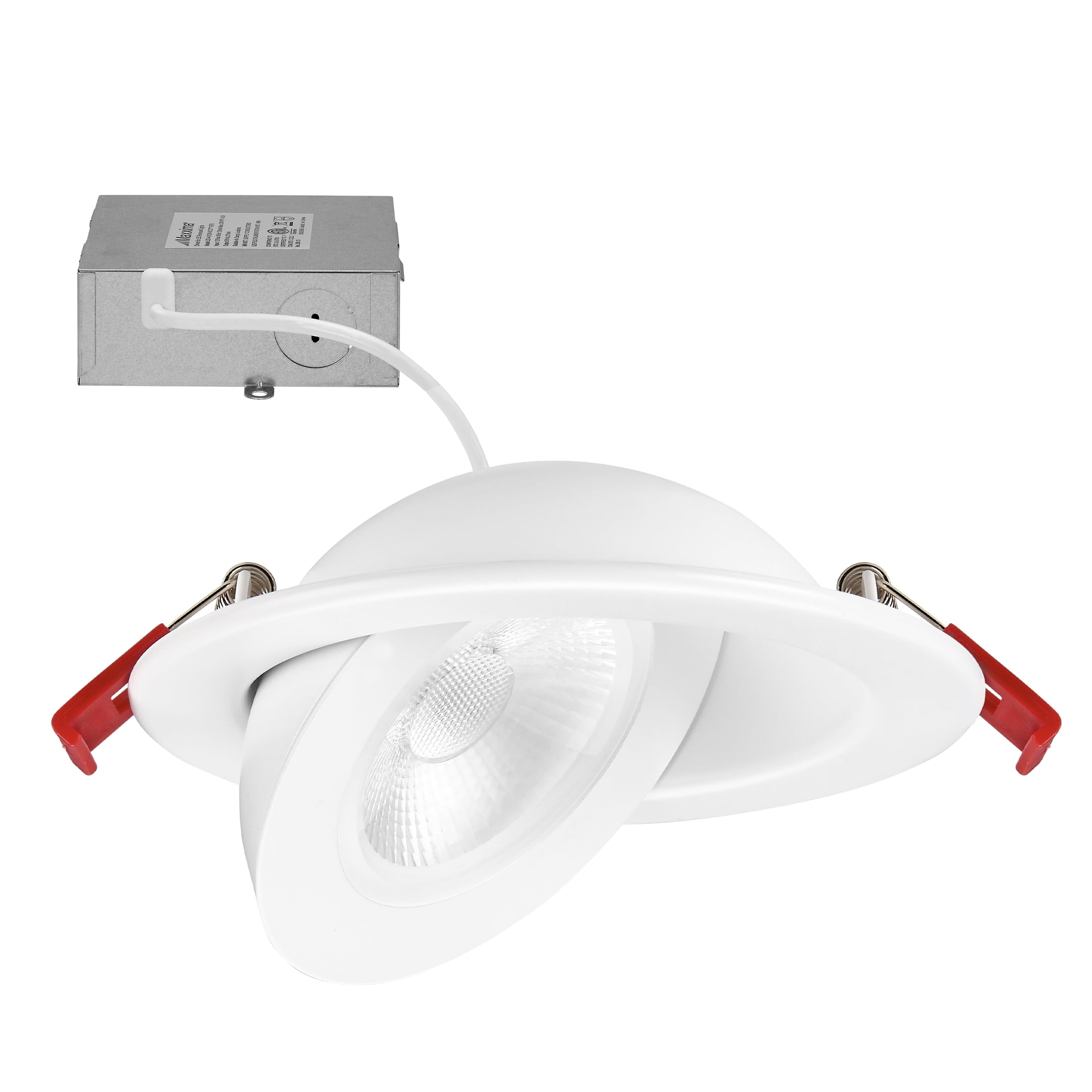 Maxxima 4 in. Rotatable Ultra-Thin Recessed LED Floating Gimbal ...