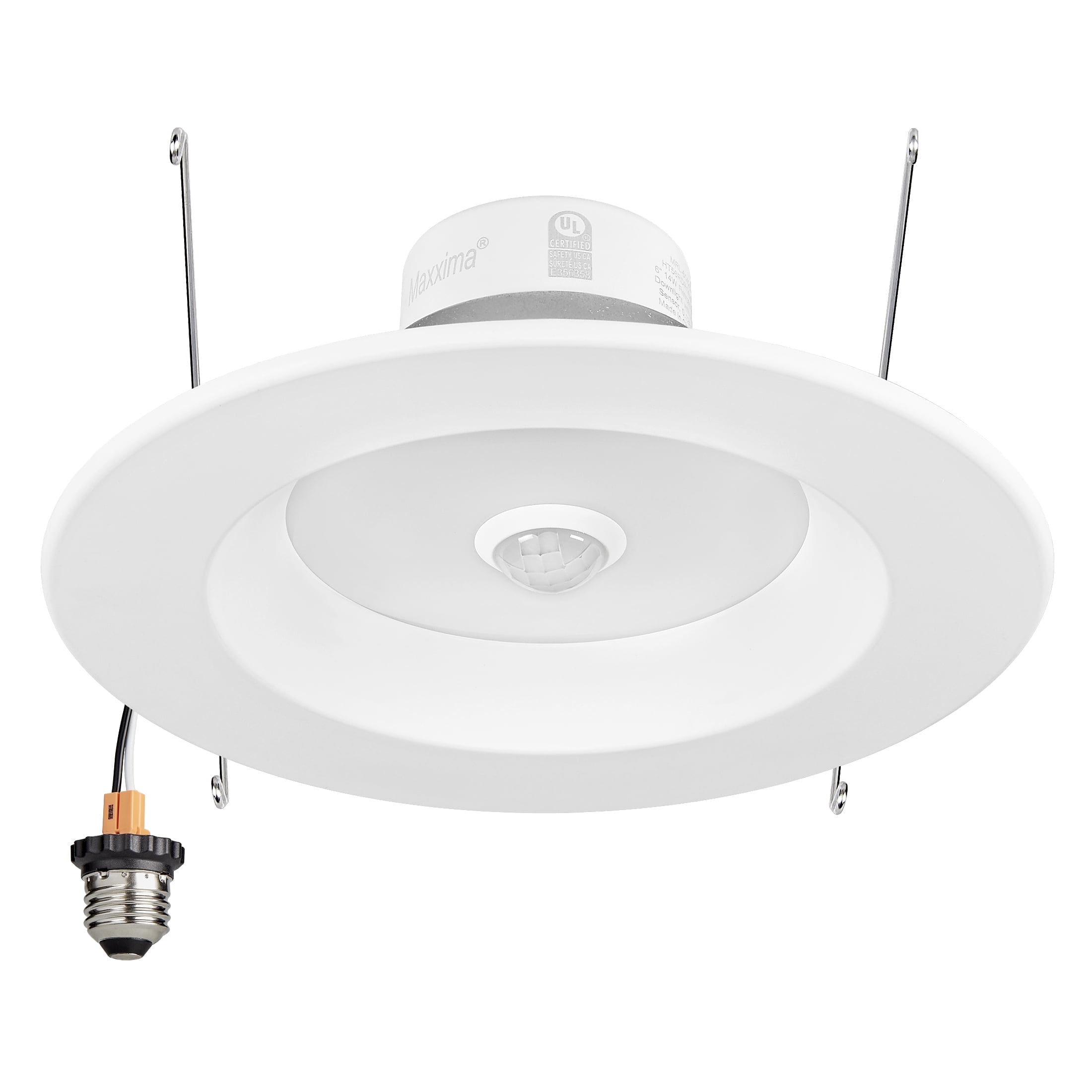 Maxxima 6 in. LED Downlight - 1300 Lumens, 14W, 5 CCT, PIR Sensor ...