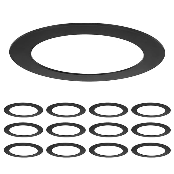 FJSHN-12 Pack 4 in. Goof Rings for Recessed Lights, Can or Canless ...