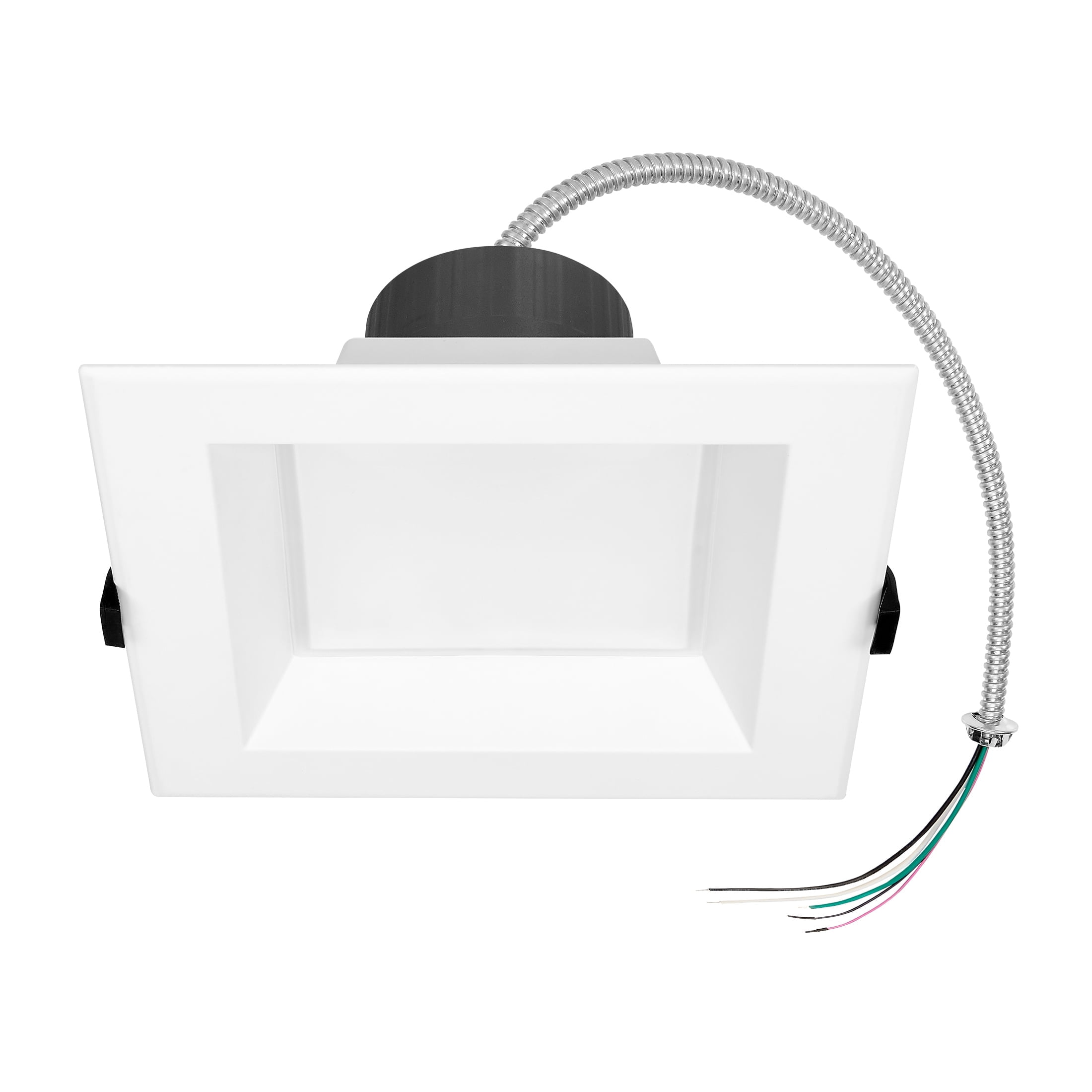 Maxxima 6 in. Recessed Commercial LED Square Downlight, Selectable ...