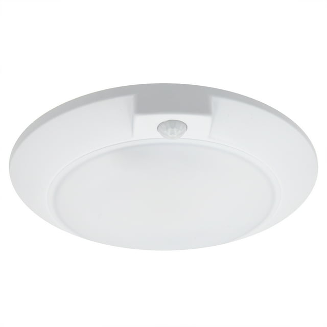 Maxxima 6 in. Round, Motion Sensor LED Ceiling Mount Light Fixture ...