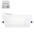 Maxxima 6 in. Square Ultra Thin LED Downlight, Slim Recessed Canless ...