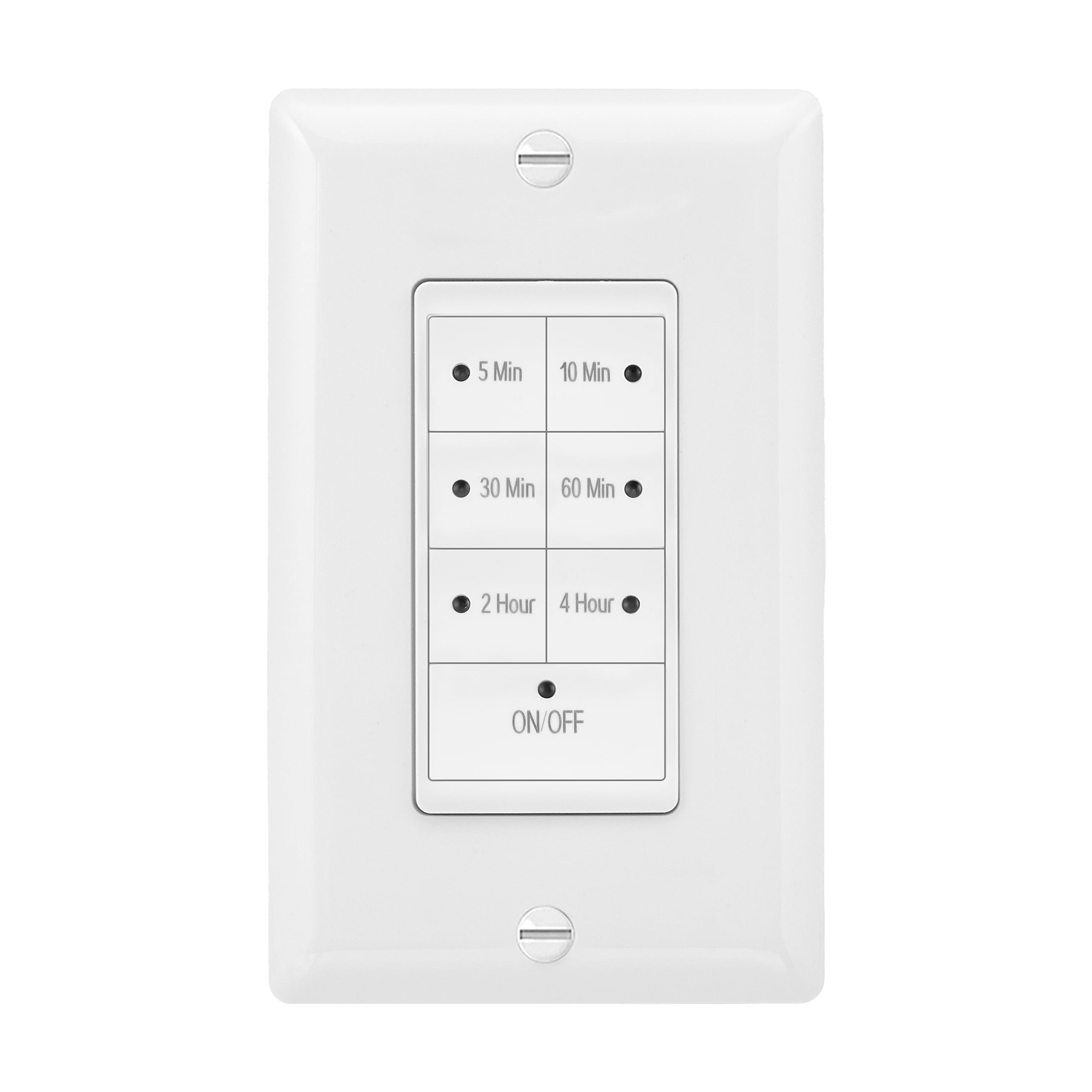 Maxxima 7 Button In-Wall Countdown Timer Switch, Maximum 4 Hour Delay ...