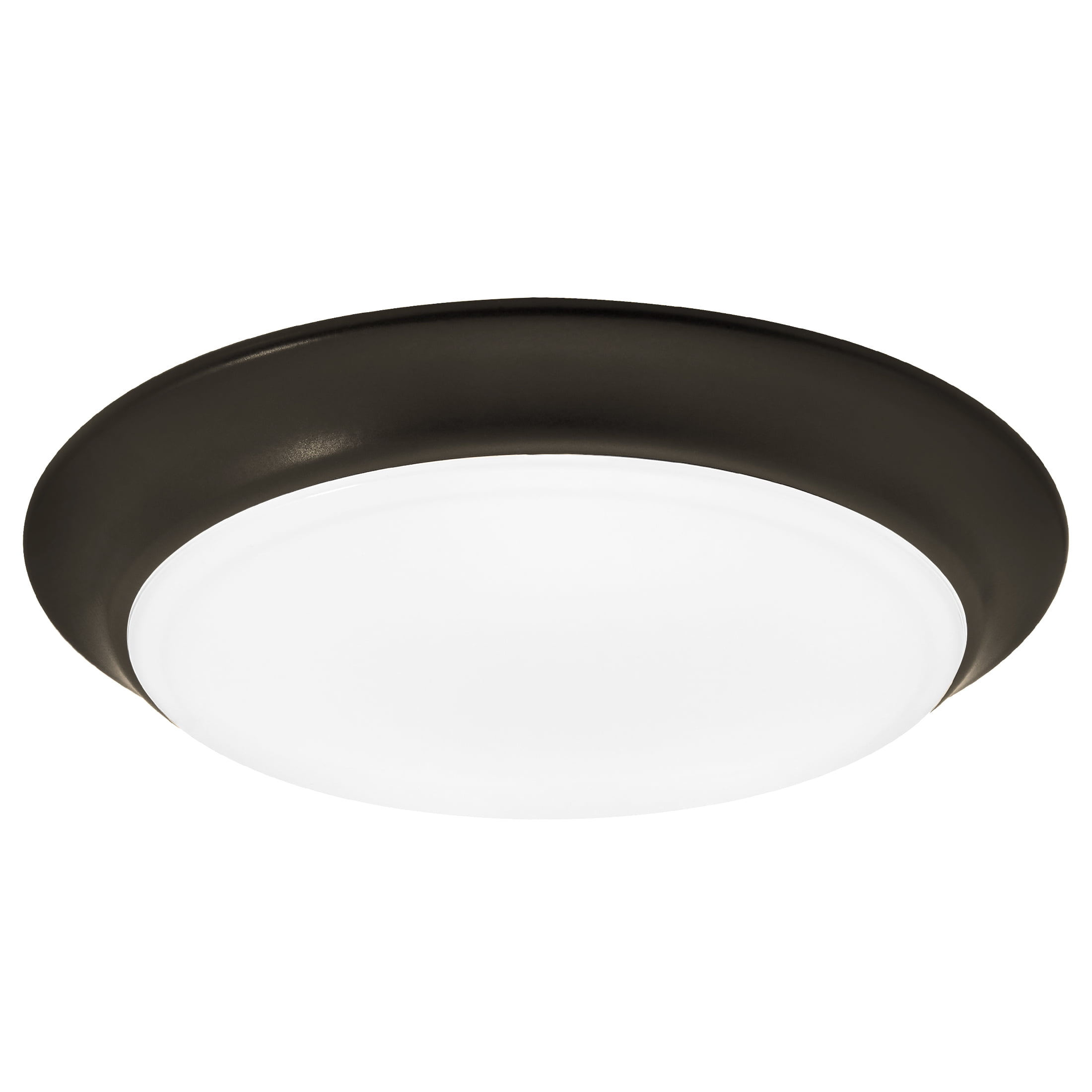 Maxxima 7 in. Bronze Slim Round LED Flush Mount Ceiling Light Fixture ...