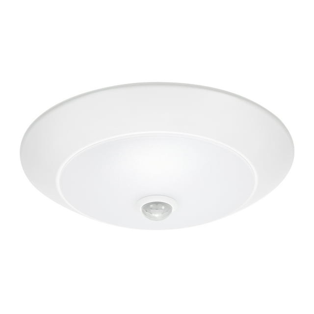 Maxxima 7 in. LED Motion Sensor Round Disk Light Ceiling Fixture, 5 CCT ...