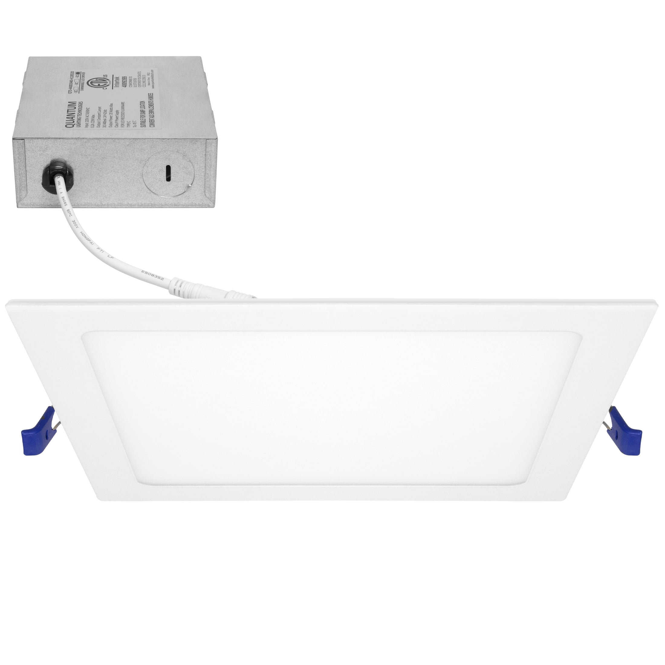 Maxxima 8 in. 5CCT Square Recessed LED Downlight, 1600 Lumens Color ...
