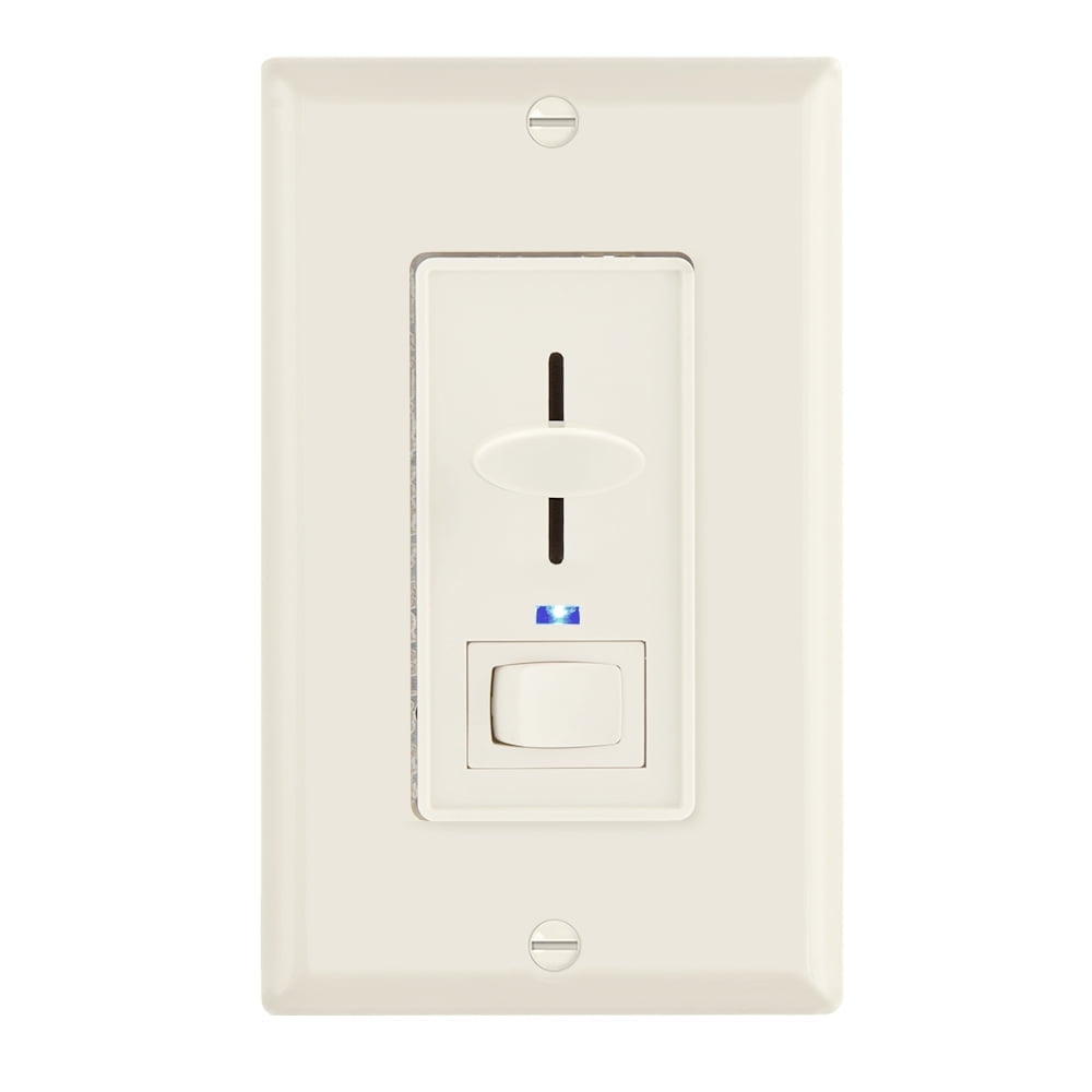 Maxxima Dimmer Electrical Light Switch - Featuring Blue Indicator Light ...