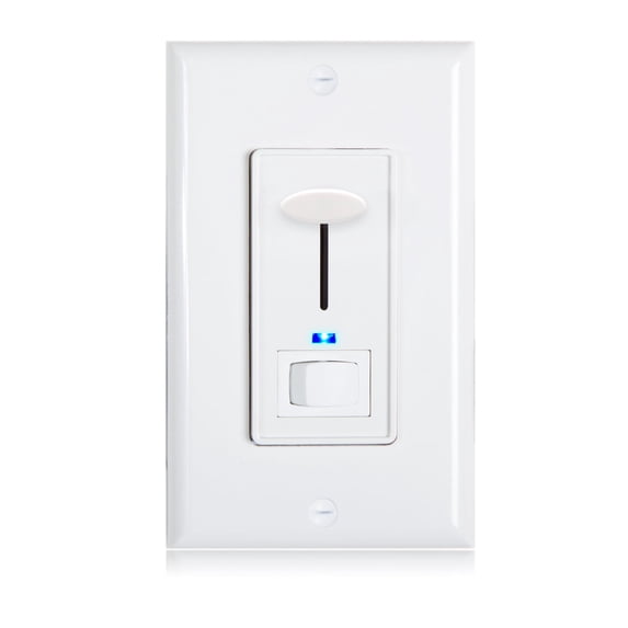 Maxxima Dimmer Light Switch, LED Compatible, 3-Way Single Pole, 600W ...