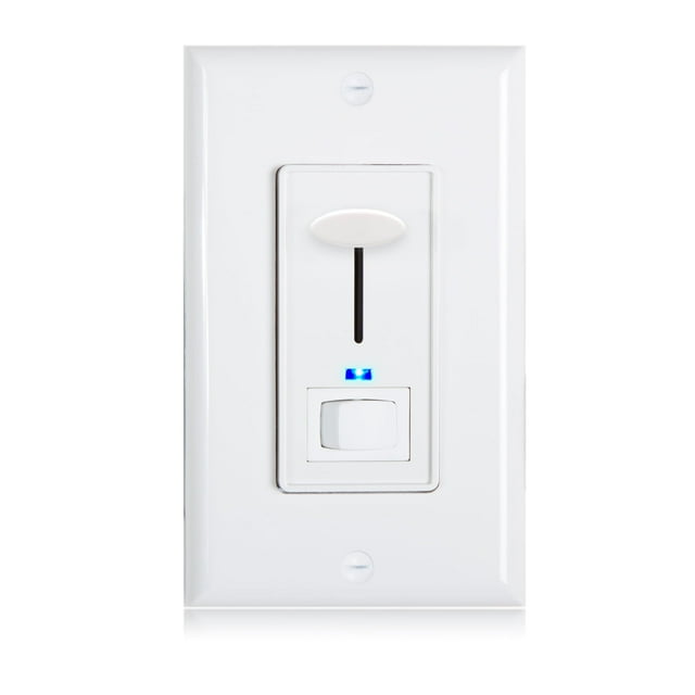 Maxxima Electric Single Slider Dimmer Light Switch - LED Compatible ...