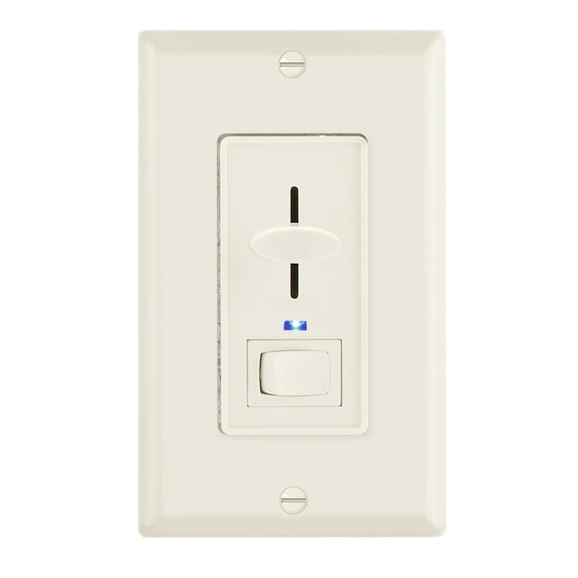 Maxxima Dimmer Electrical Light Switch - Featuring Blue Indicator Light ...