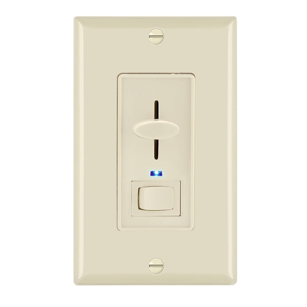 Maxxima Dimmer Electrical Light Switch - Featuring Blue Indicator Light ...