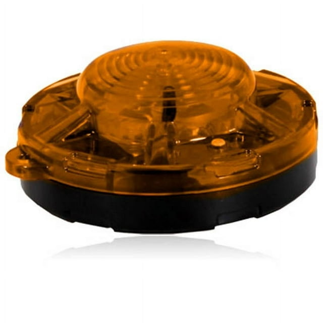 Maxxima Emergency Amber 3.50" Round Battery Operated LED Flasher Light ...