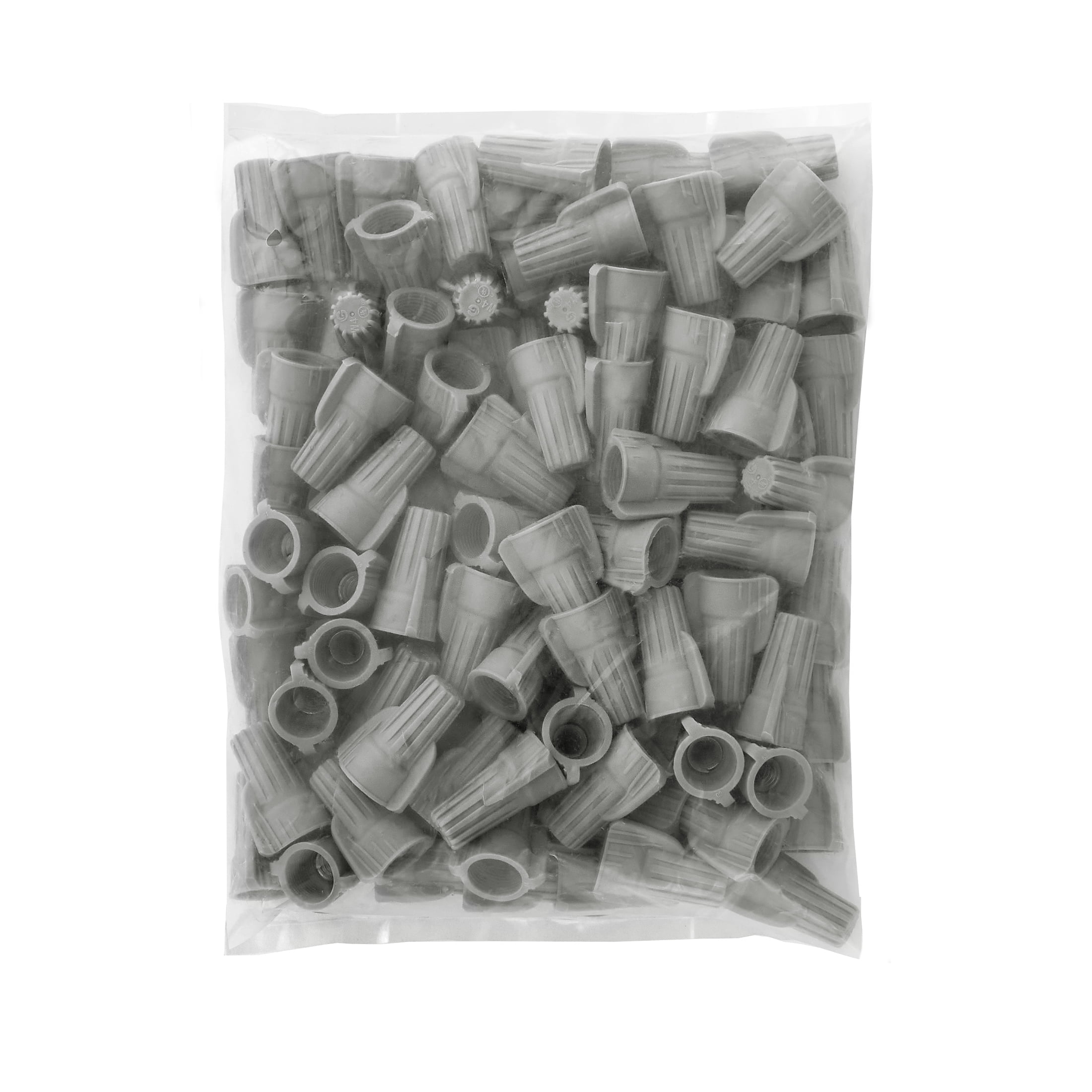 Maxxima Gray Electrical Winged Wire Connector Screw Terminal - 100 Pack ...