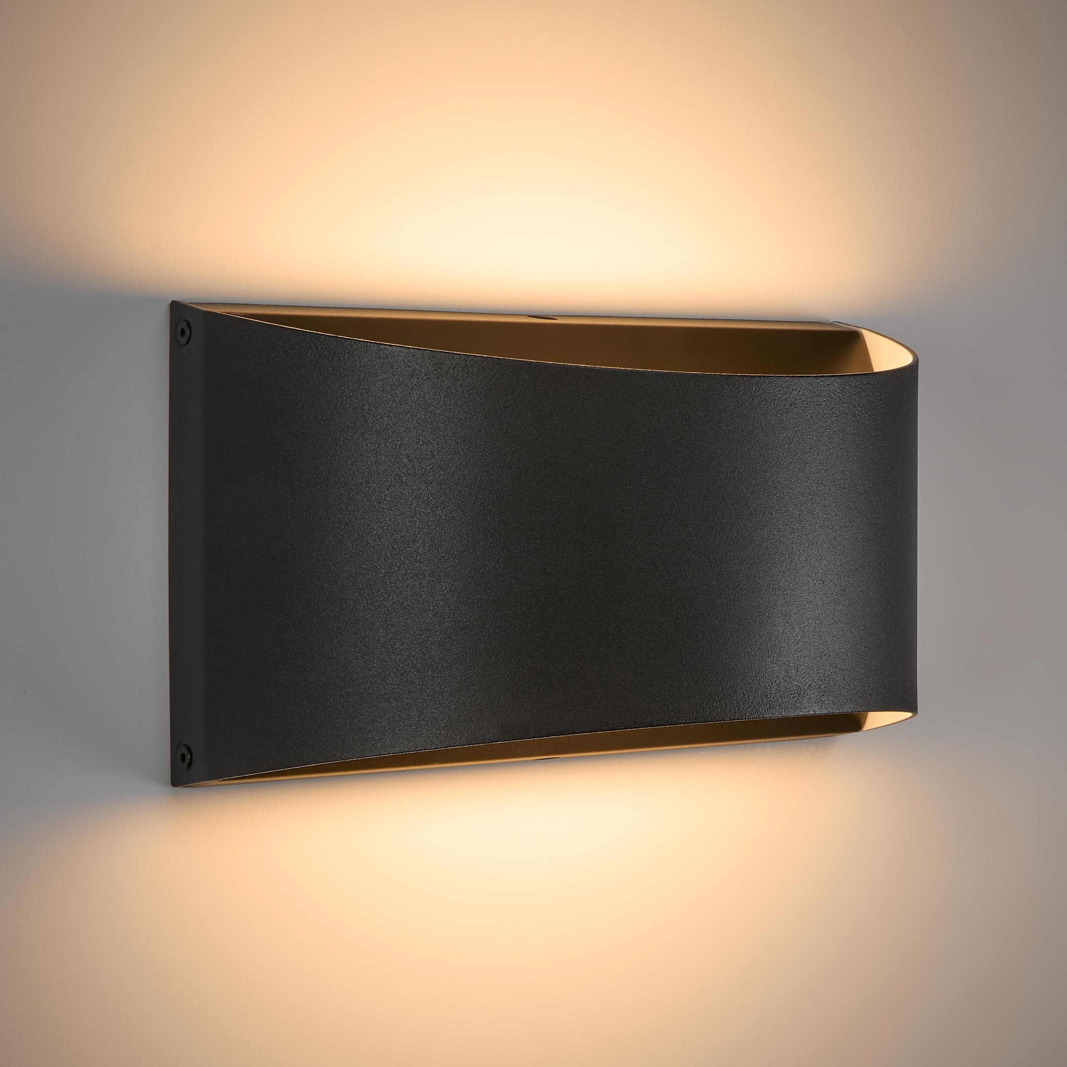 Maxxima LED Outdoor Wall Light, Modern Up and Down Sconce Light ...