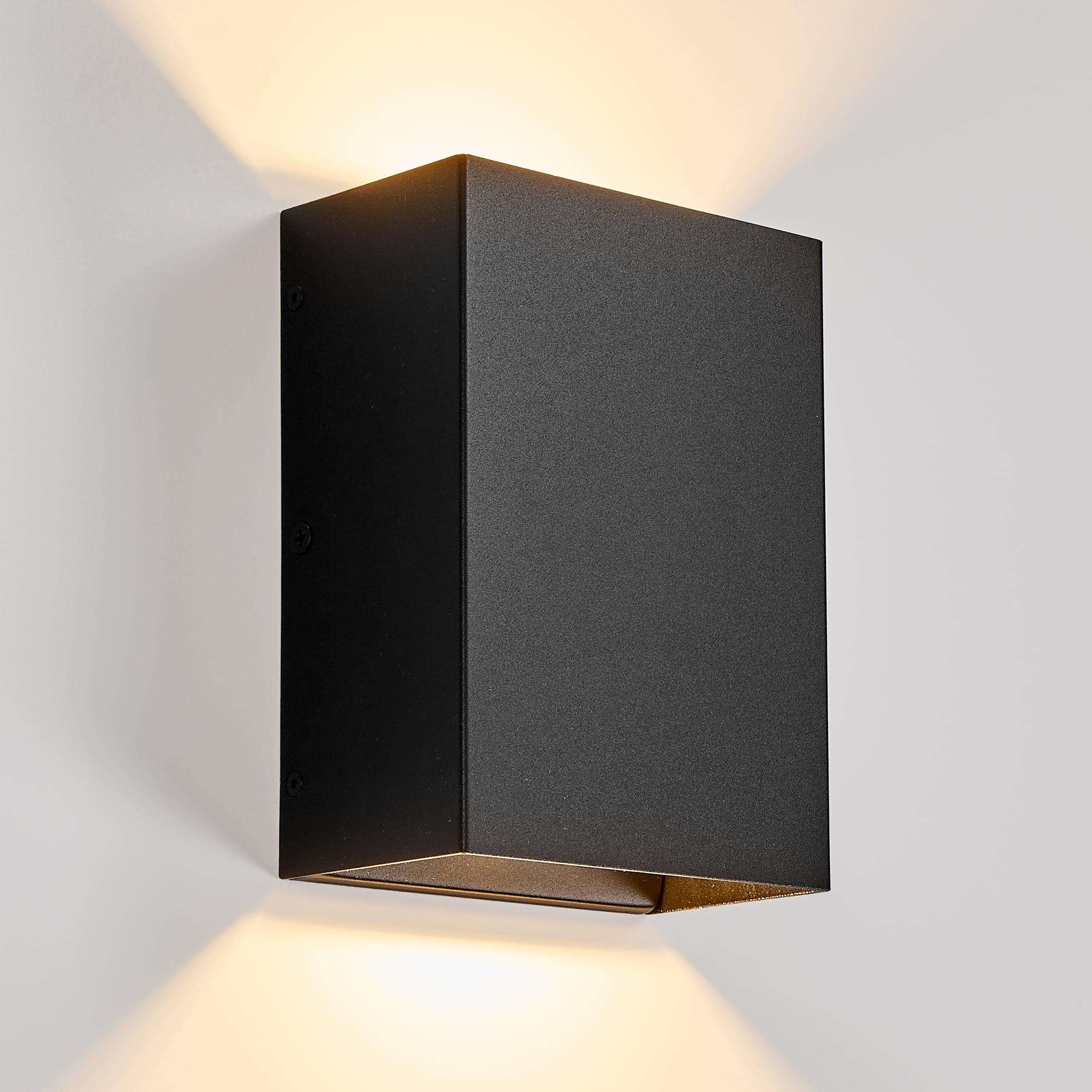 Maxxima LED Rectangular Outdoor Wall Wash, Up and Down Modern Sconce ...